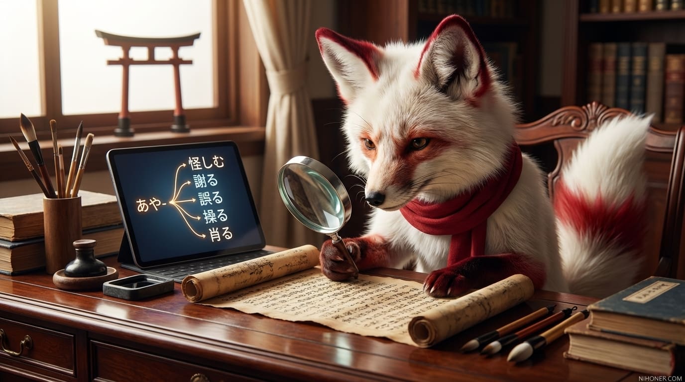 Why study Etymology of Japanese verbs starting with あや? - Nihoner